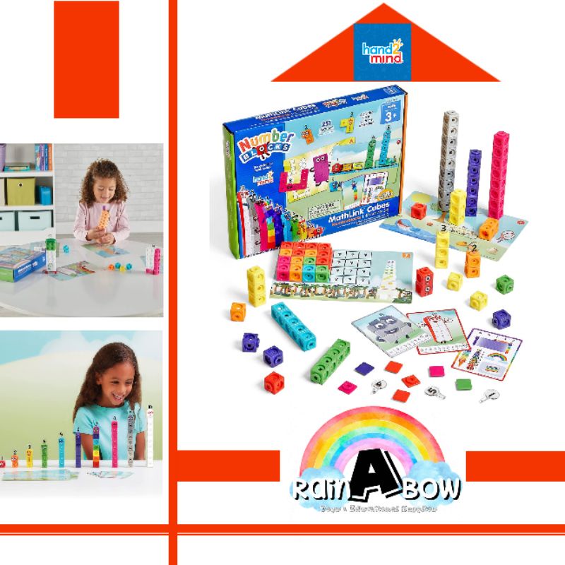 🛒 hand2mind Numberblocks MathLink Cubes 1-10 Activity 30 100 NumberBlocks MathLink Toys Math ...