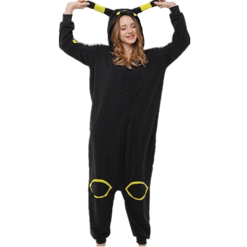 Pokemon Kigurumi Sleepwear Polar Onesie Sleepwear Adult Anime Yellow ...
