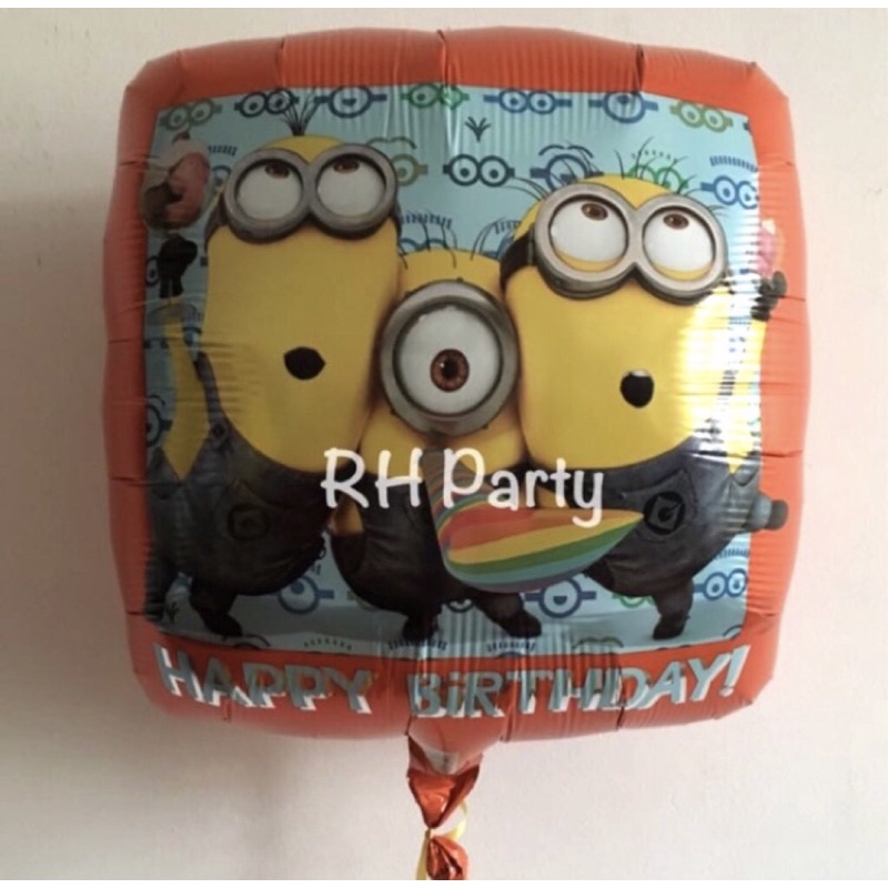 Sg Seller Party Minion Despicable Me Minions Printed Happy Birthday Foil Balloon Us Anagram