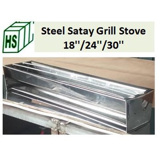 Stainless Steel BBQ Satay Grill Stove Pembakar Sate Dapur Satay Steel ...
