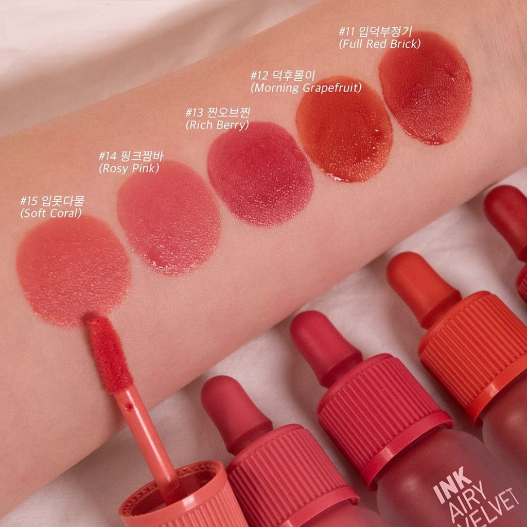 New Peripera Ink Airy Velvet Lip Tint (all color codes) | Shopee Singapore