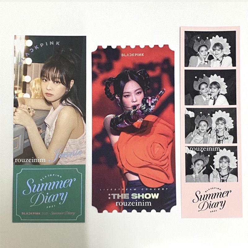 BLACKPINK JISOO JENNIE LISA YG POB TICKET ( 2021 SUMMER DIARY / THE ...
