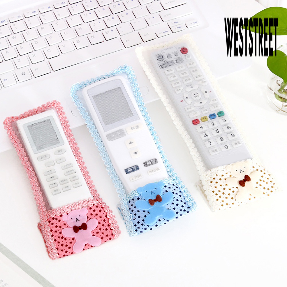 Weststreet Cute Lace Bear Dustproof TV Air Conditioner Remote ...