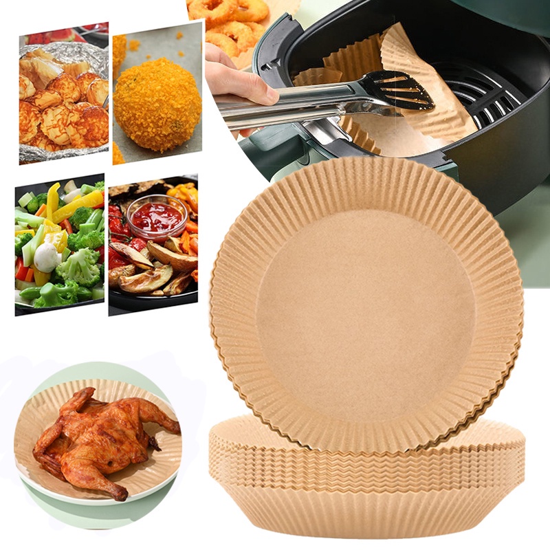 【SG STOCK】50/100pcs AirFryer Baking Paper Air Fryer Paper Airfryer ...