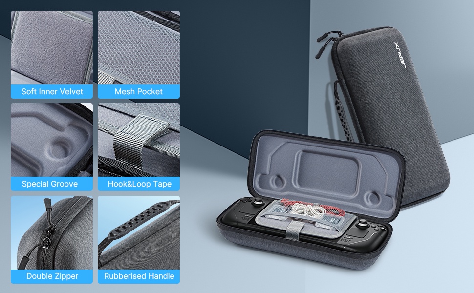 JSAUX Steam Deck OLED Protective Case Portable Hard Shell Console ...