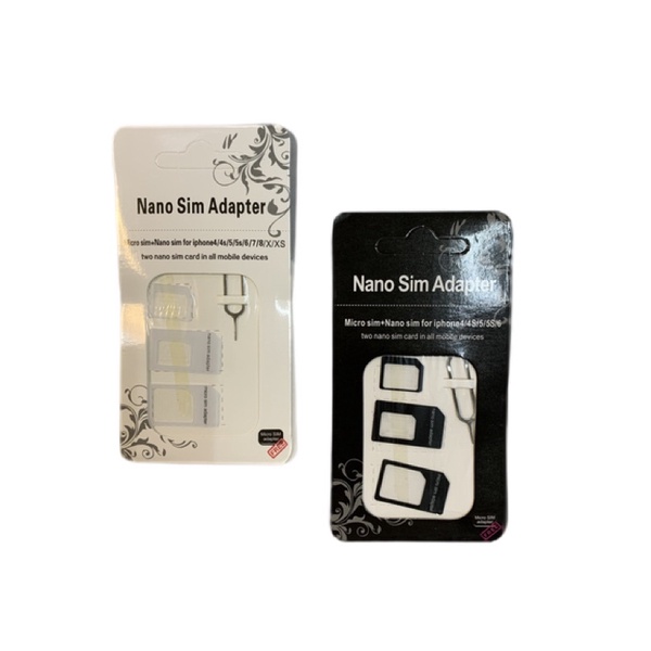 4 in 1 Sim Adaptor Kit Nano to Micro/standard SIM Card Conversion ...