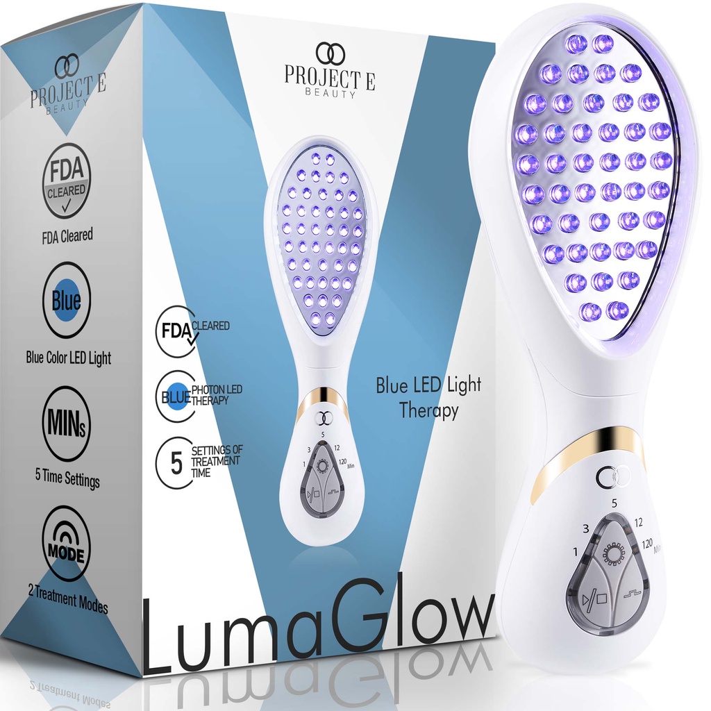 Project E Beauty Lumaglow Blue Anti Acne Led Light Therapy Wand Fda
