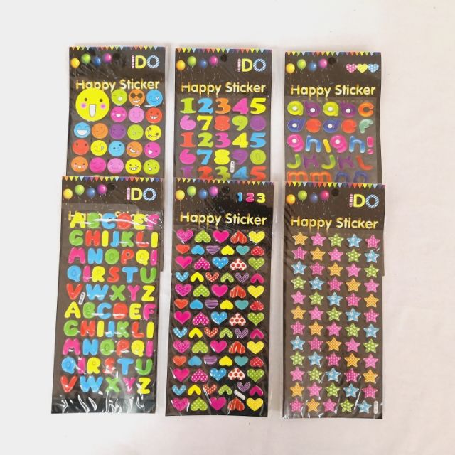 Happy Sticker (12Cm x 28CM) | Shopee Singapore