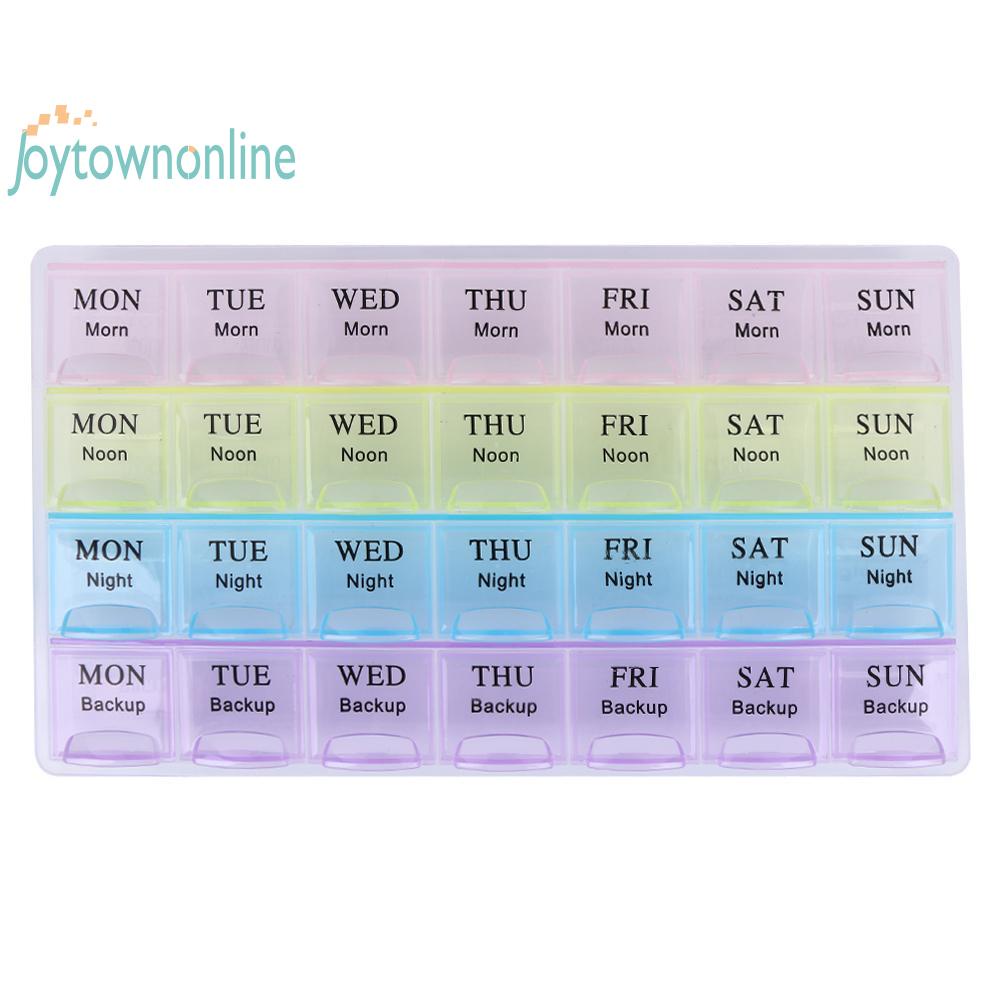 [joy]Portable 7 Days Tablet Pill Box Holder Medicine Storage Organizer ...