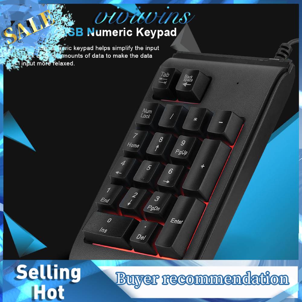 19-key RGB USB Numeric Keypad Mechanical Touch Number Pad | Shopee ...