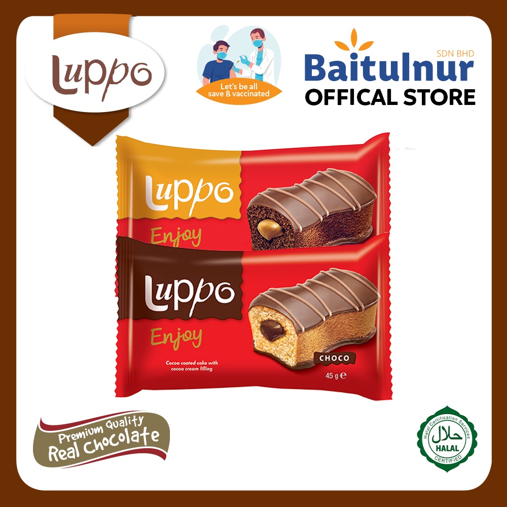 LUPPO ENJOY CARAMEL or CHOCOLATE 45G | Shopee Singapore
