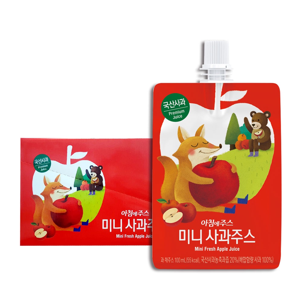 SEOUL MILK Juice - Mini Apple Juice (100ml*10ea) | Shopee Singapore
