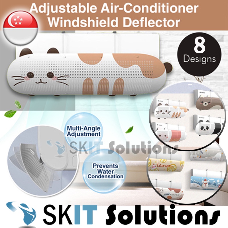 Aircon Deflector Wind Spread Air Conditioner Windshield Deflactor Cover ...