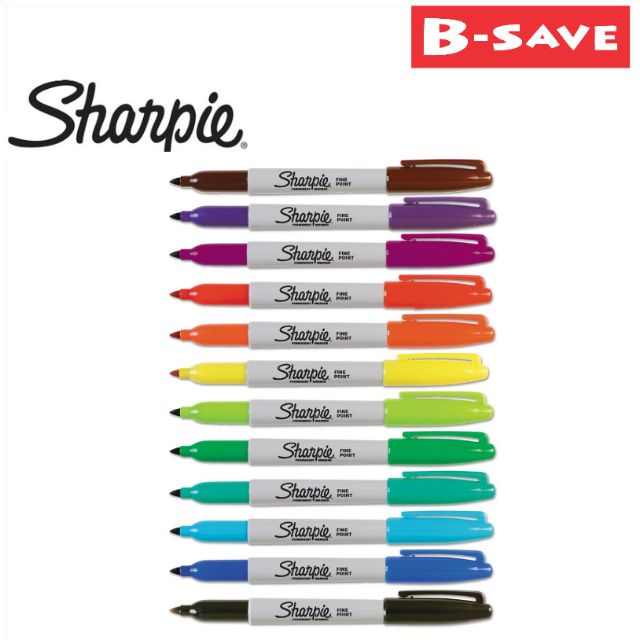 Sharpie Permanent Marker Fine Nib (For All Surface) | Shopee Singapore