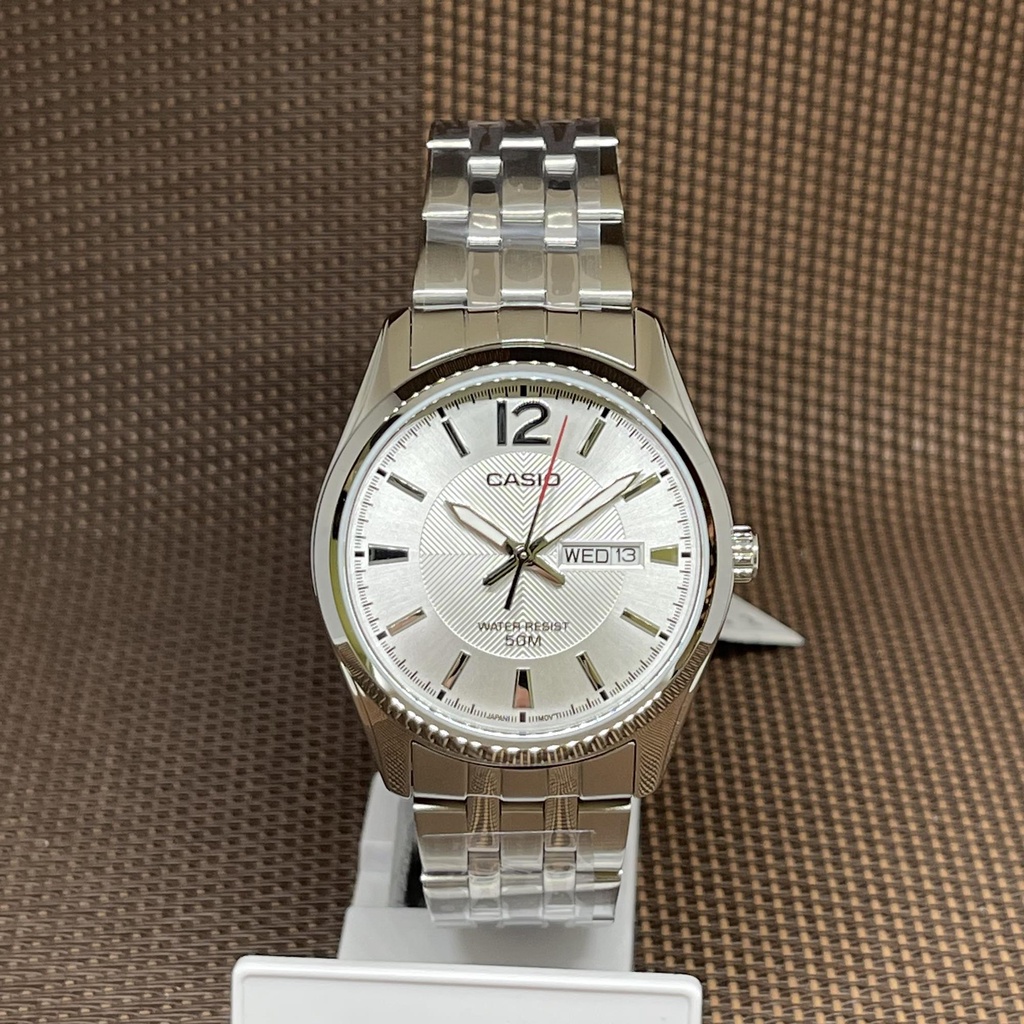 Casio MTP-1335D-7A Silver Dial Quartz Analog Stainless Steel Watch ...