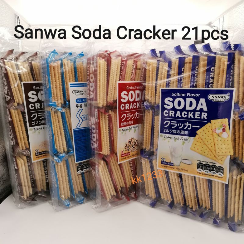 Sanwa Biscuit Soda Cracker 21pcs (480g) | Shopee Singapore