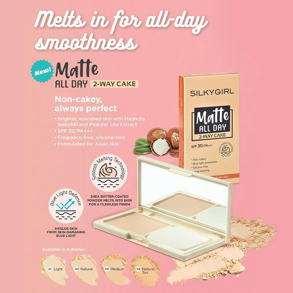 SILKYGIRL Matte All Day 2-Way Cake | Shopee Singapore