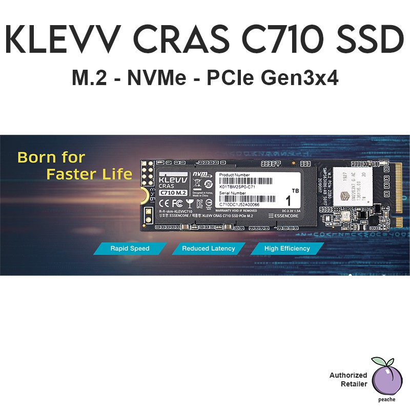 Klevv CRAS C710 M.2 NVMe PCIe Gen3x4 Solid State Drive SSD 512GB ...