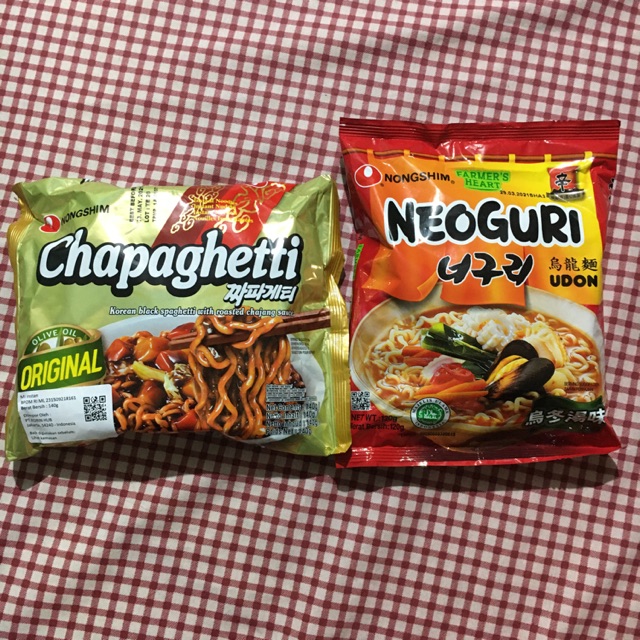 Chapaguri Chapaghetti & Neoguri Udon Package Nongshim Ramdon Film ...