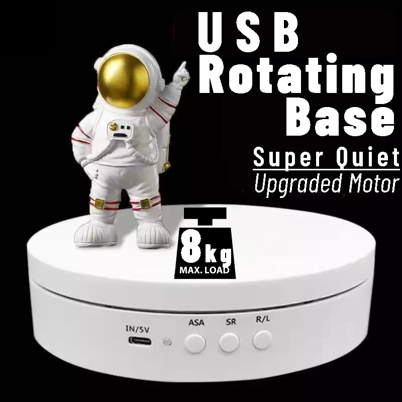 [SG] 3 Speeds Electric Turntable 360 Rotating Display Stand, 360 ...