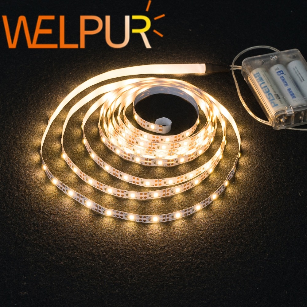 3AA Battery Power Led Strip Light SMD2835 50cm 1M 2M 3M 4M 5M Flexible ...