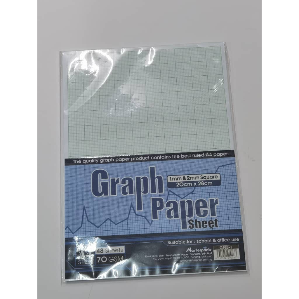 MasterPrint A4 Graph Paper 70gsm 48's | Shopee Singapore