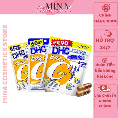 Japanese DHC Vitamin C Pills - Mina Cosmetics Store | Shopee Singapore