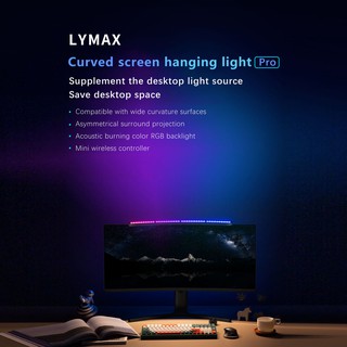 LYMAX Computer LED Monitor Light Bar Curvature Display Lamp With Touch ...