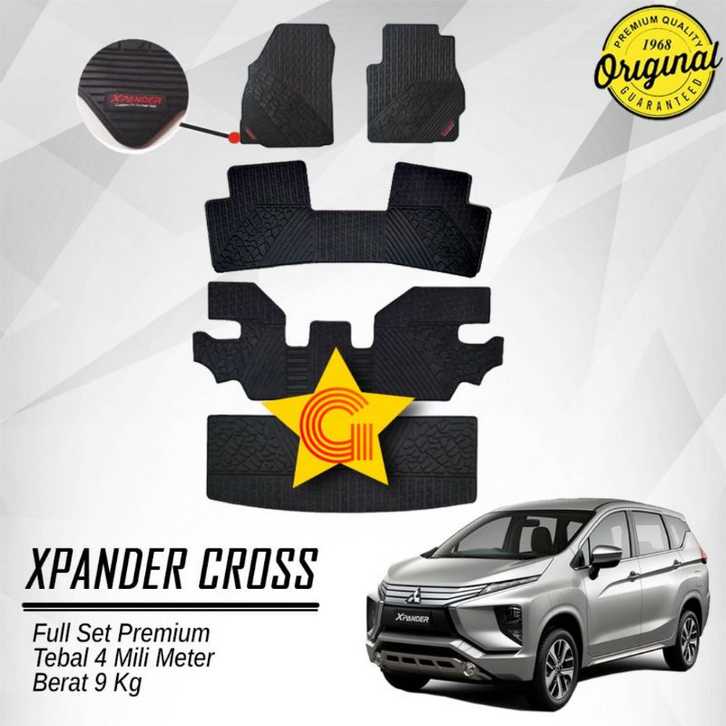 Car Carpet with Slanted Logo Mitsubishi Xpander Cross 2019-2023 Premium ...