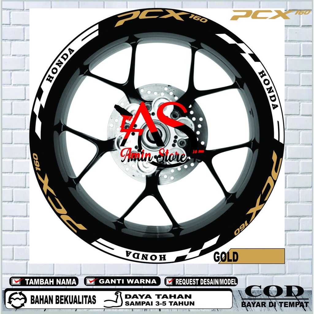 Pcx 160 Rim Sticker/Honda Pcx 160 Rim Variation Sticker Lis | Shopee ...