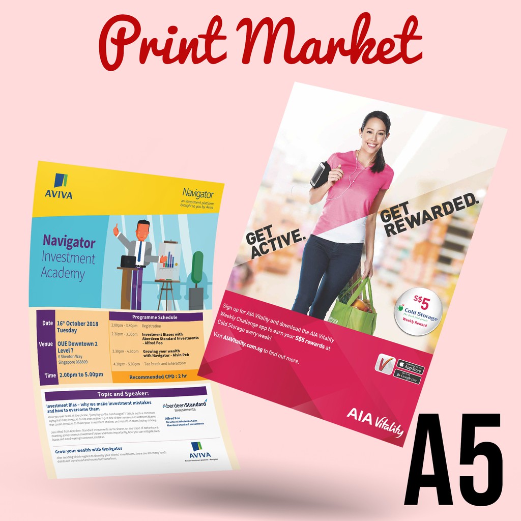 A5 Size Flyer / Brochure Express Printing | Shopee Singapore