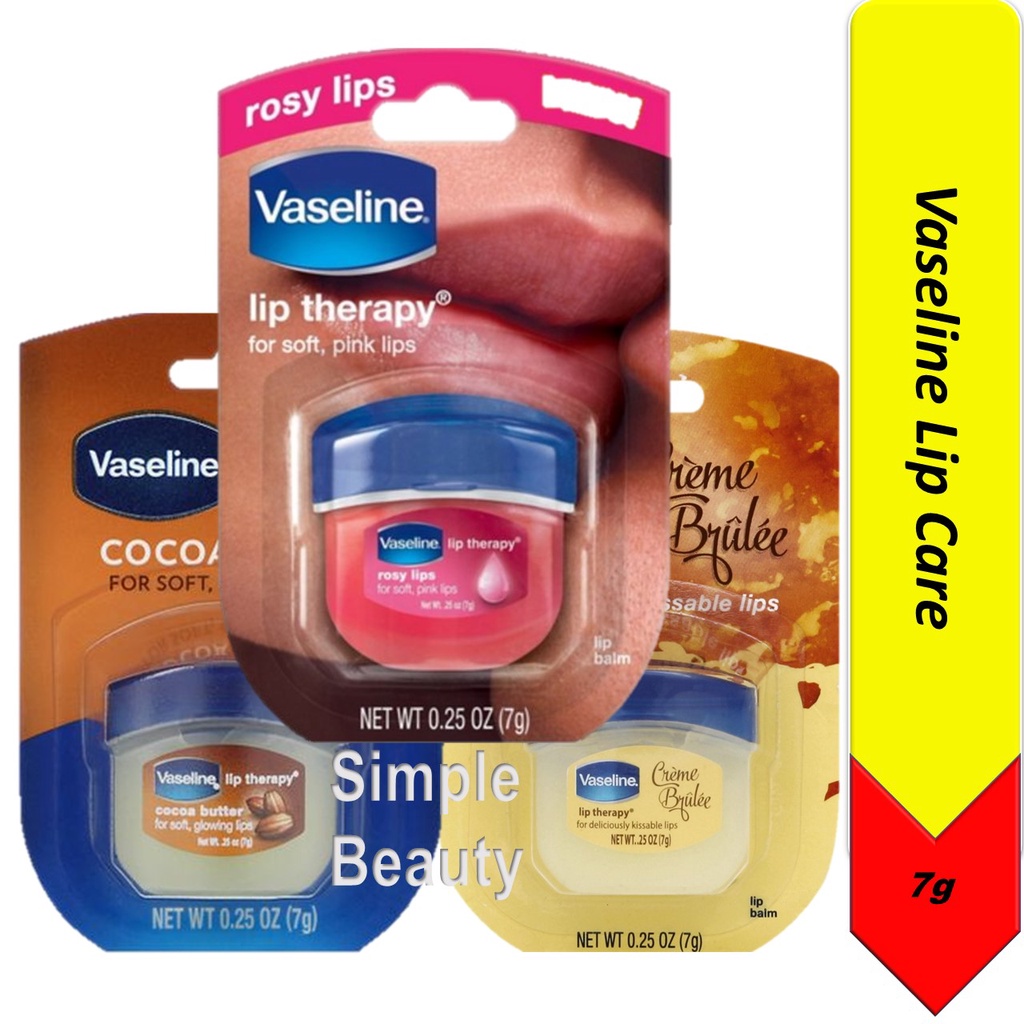 Vaseline Lip Care/Lip Balm /Therapy Petroleum Jelly, 7g | Shopee Singapore