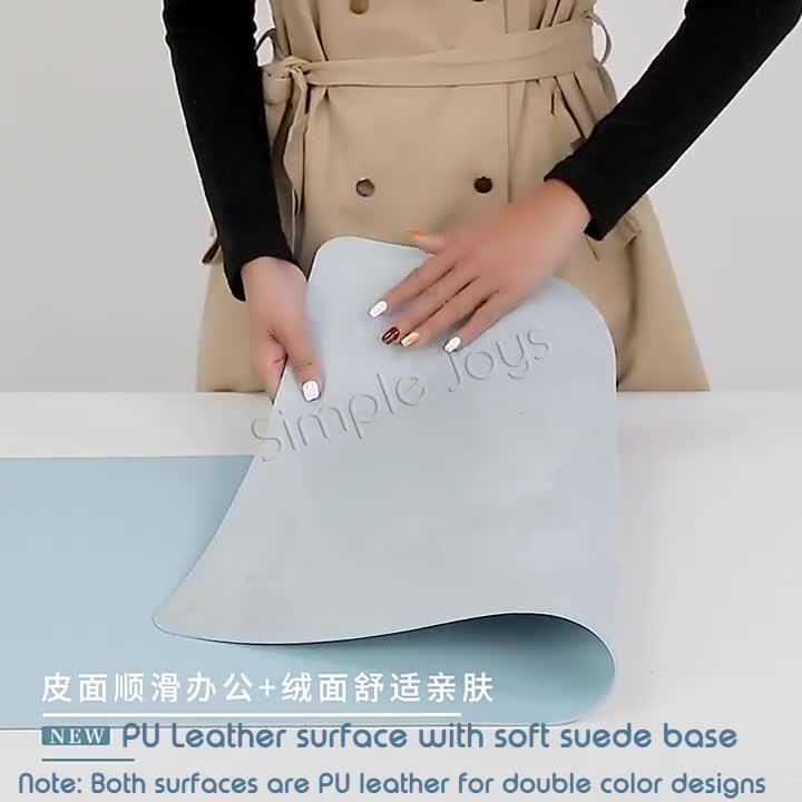 PU Leather Mousepad Writing Desk Pad Durable And Waterproof | Shopee ...