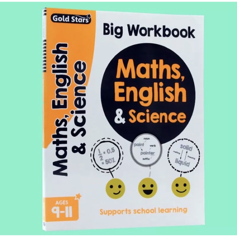 Big Workbook Maths, English & Science 192 pages Age 9 10 11 Mathematics ...