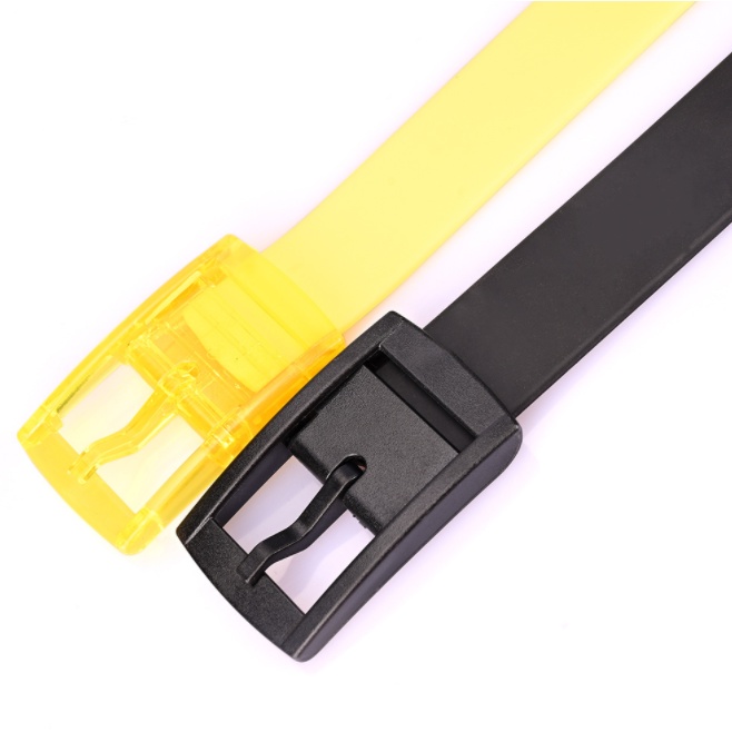 Rubber belt Colored plastic leisure belt for men and women | Shopee ...