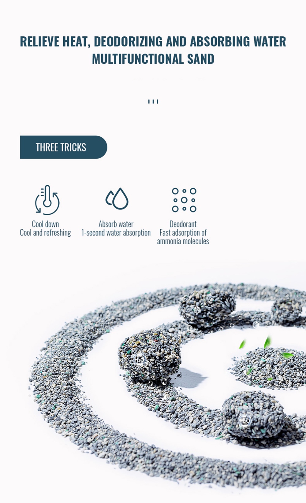 YEE Hamster Sand, Urine Sand For Pets, Odour Removal, Cooling Sand ...