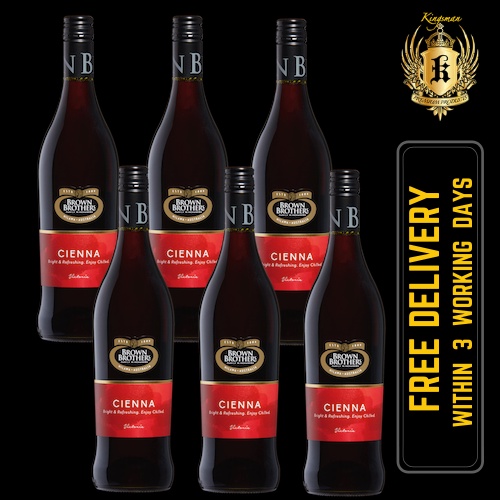 Brown Brothers Wine Cienna 750ml x 6 (BUNDLE DEAL) | Shopee Singapore