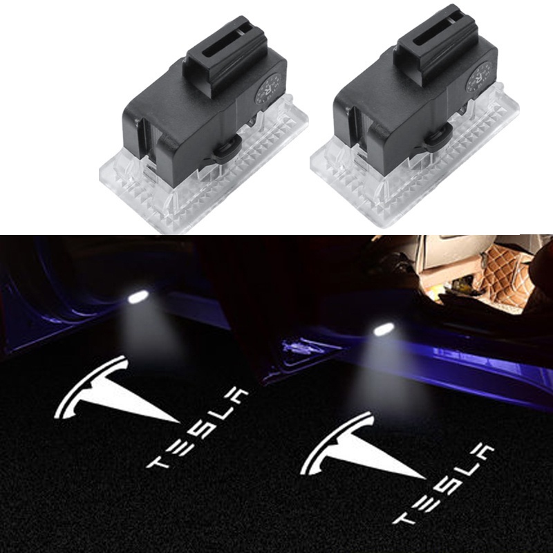 Tesla Logo LED Laser Courtesy Lamp For Model 3 X Y S Accessories ...