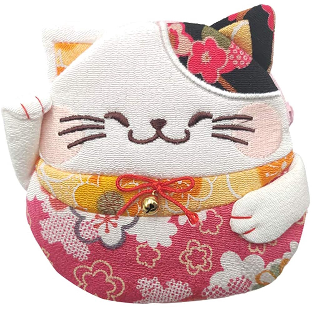 Kawaii Zipper Japanese Style Lucky Cat - Fortune Cat Coin Purse Mini ...