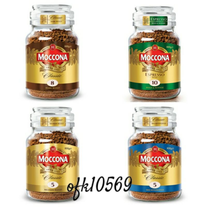 Moccona Premium Coffee Classic / Espresso / Decaffeinated /Indulgence ...
