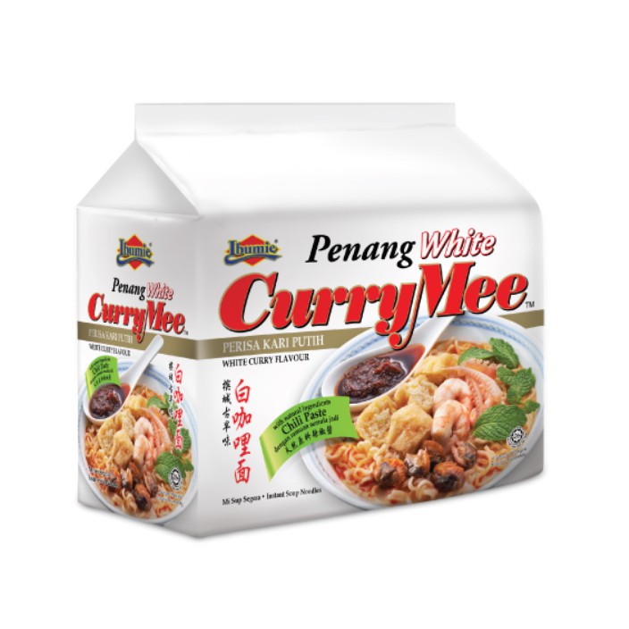 Ibumie Instant Noodle Penang White Curry Mee 槟城古早味白咖哩面 Carton 105g x4’s ...