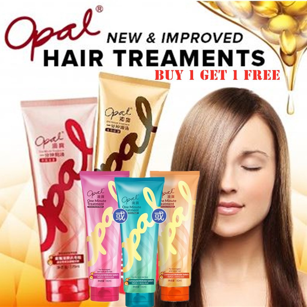 Buy 1 get 1+30ml free! HongKong No1 Opal 1minute Hair Mask Treatment ...