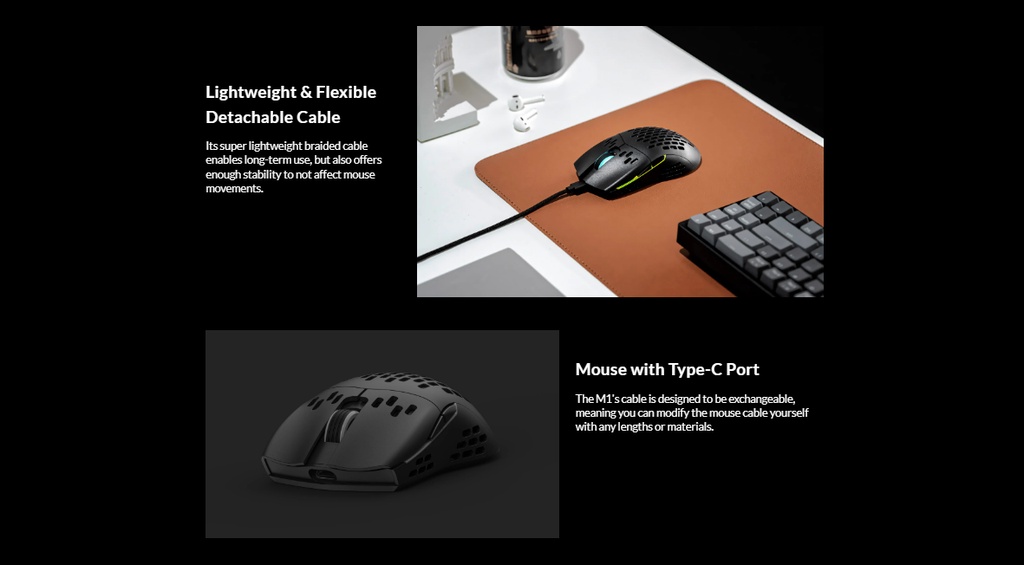 KEYCHRON M1 Wired Ultra-Light Optical Mouse in 2 Color Options | Shopee ...