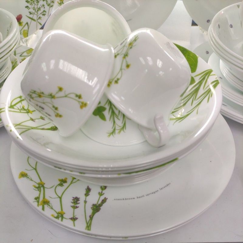 Corelle Set 20 Europeen Herb (cawan ringan) | Shopee Singapore