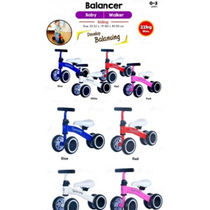 CHILDREN BALANCE BIKES SCOOTER BABY WALKER INFANT 1-3 YEARS SCOOTER ...
