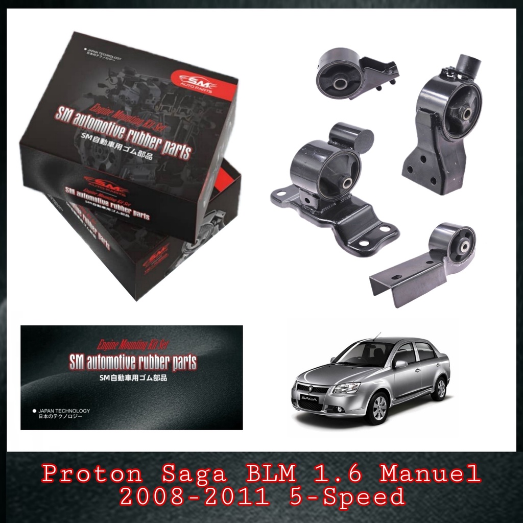 SM Engine Mounting Set - Proton Saga BLM 1.6 Manual 2008-2011 ( 1+1Year ...