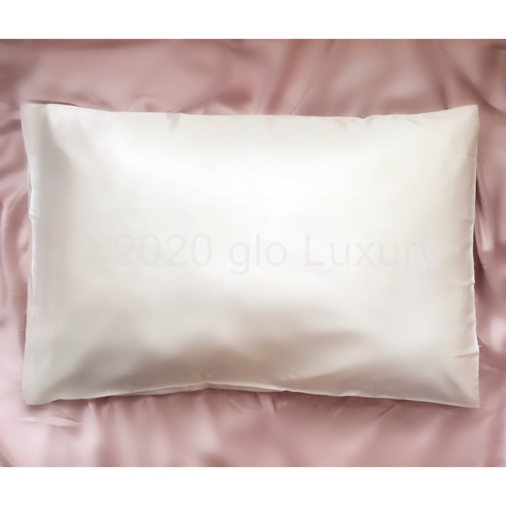glo™ 100% Mulberry silk 22 Momme pillow case (Envelope or Zipper style ...