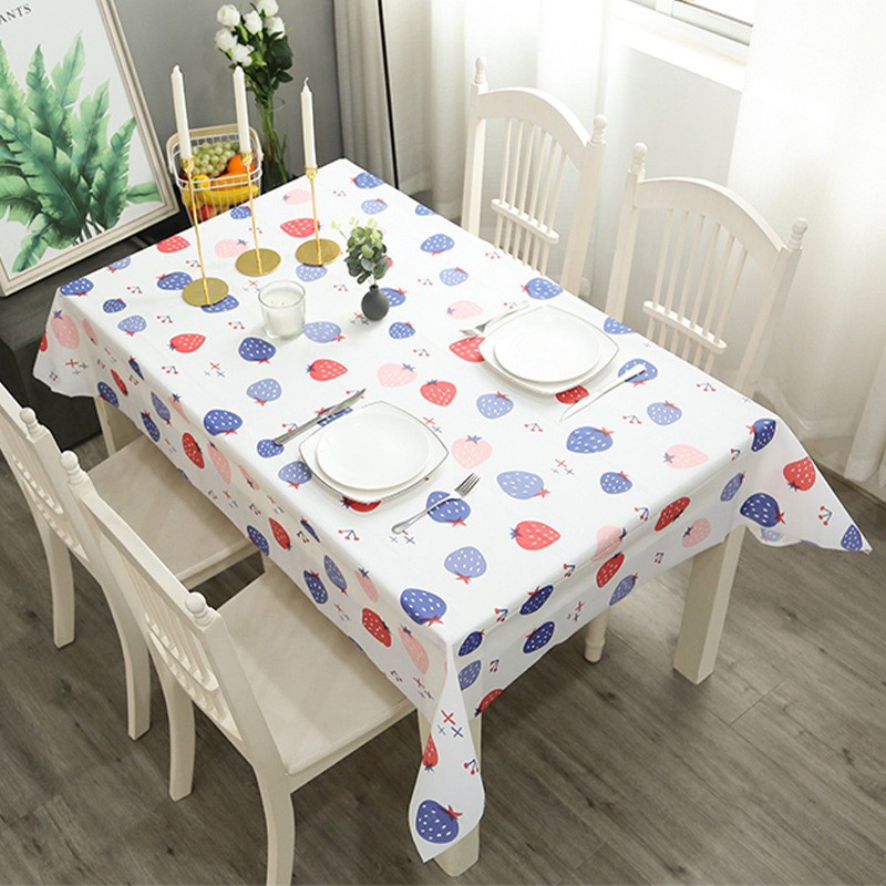 PEVA Tablecloth Rectangle Waterproof Table Cloth Dining Scald-proof Oil ...