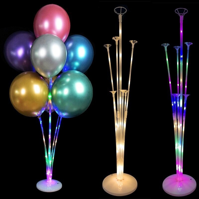 LED light 7pcs/set Birthday Party Needs Balloons Stand Party Supplies ...