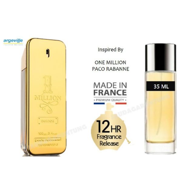 Perfume Argeville Long Lasting Parfum Inspired By Paco Rabanne One ...